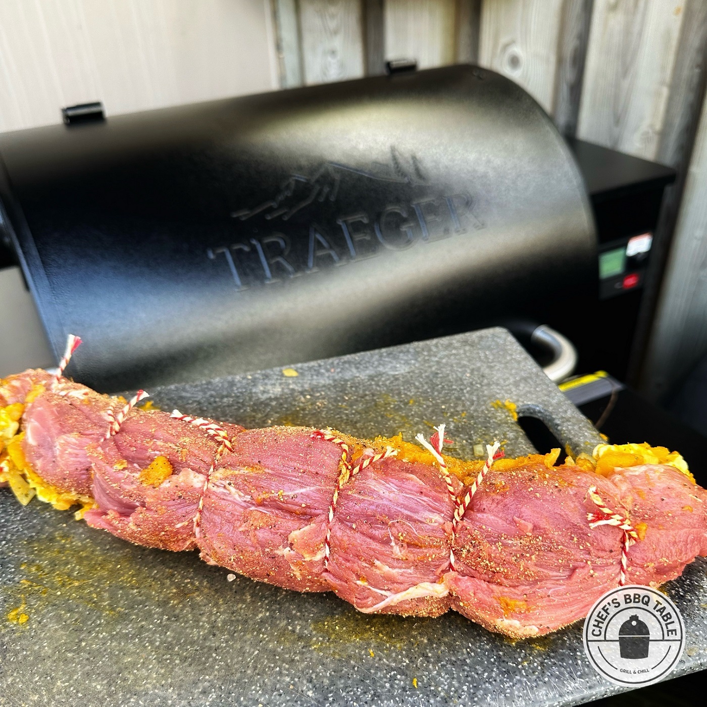 Gevulde wildzwijnhaas - Chefs BBQ Table
